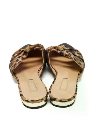 AQUAZZURA Leopard-print Mules