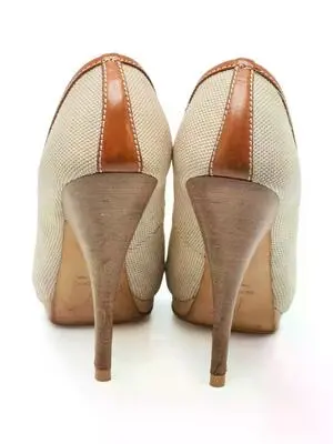 GIUSEPPE ZANOTTI Platform Peep-toe Pumps - Neutrals