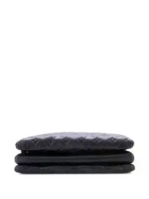 LOUIS VUITTON Coussin Mm Crossbody Bag Monogram Embossed Lambskin - Black