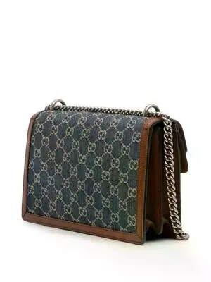 Gucci Small Gg Denim Dionysus Shoulder Bag - Blue