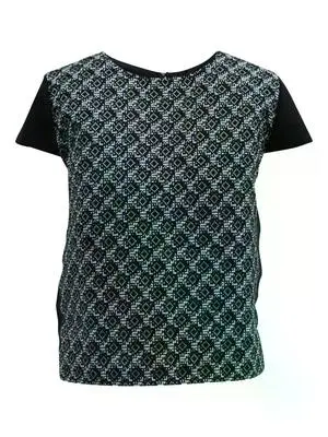Maje Patterned Short-sleeve Blouse