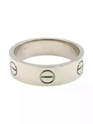 Cartier 18k White Gold Love Ring Silver