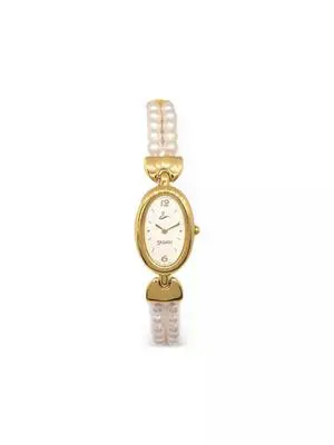 TASAKI 1990-2000s Pearl-embellished Timepiece - White
