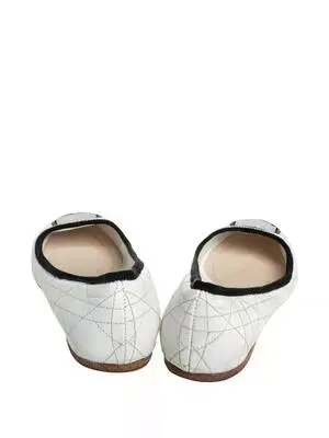 Dior Cannage-stitch Leather Ballet Flats
