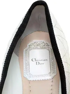 Dior Cannage-stitch Leather Ballet Flats