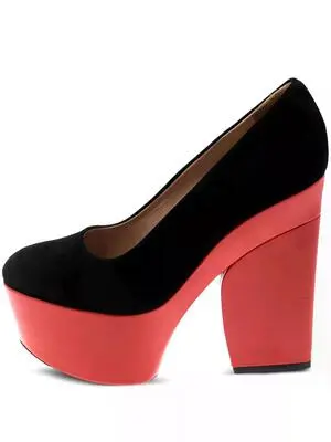 Celine 140mm Suede Platform Pumps