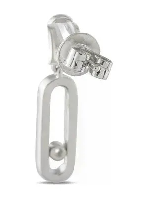LB EXCLUSIVE 14k White Gold Diamond Drop Earrings - Silver