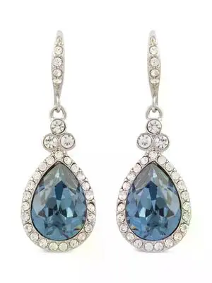 Givenchy 2000s Pear-shaped Crystal Earrings