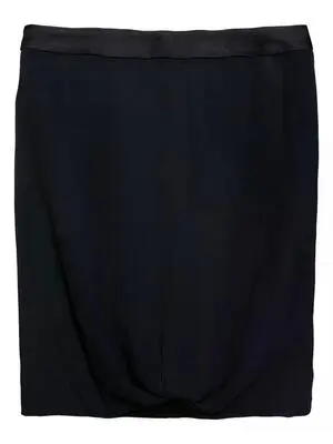 Emporio Armani Crepe Mini Skirt - Black
