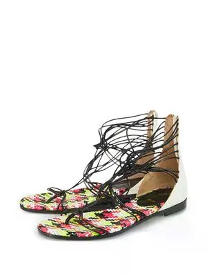 CHRISTIAN LOUBOUTIN Leather Flat Sandals