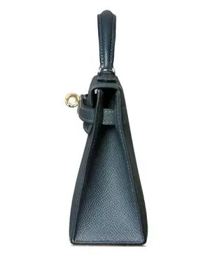 Hermès 2024 Mini Kelly Sellier 20 Electrum-hardware Tote Bag - Blue