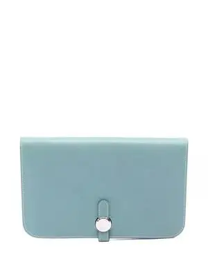 Hermès 2014 Dogon Gm Bi-fold Long Wallet - Blue