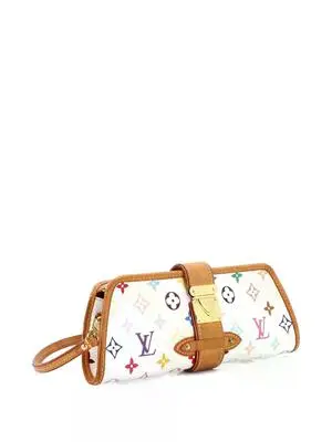 LOUIS VUITTON Louis Vuitton Shirley Handbag Monogram Multicolor Clutch White