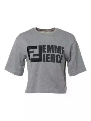 Fendi Round Neck T-shirts For Women