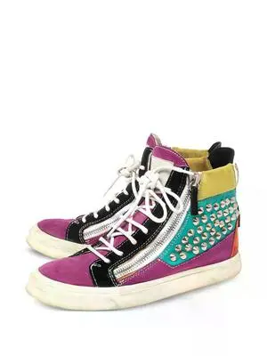 GIUSEPPE ZANOTTI Spike-studded High-top Sneakers