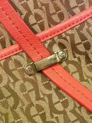 AIGNER Monogram Pattern Shoulder Bag