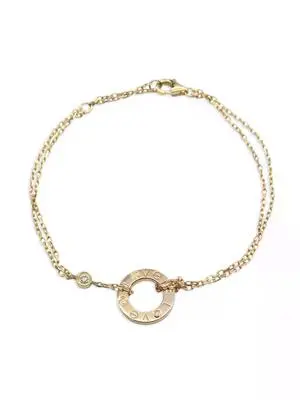 CARTIER 2010s 18k Yellow Love Circle Diamond Bracelet - Gold