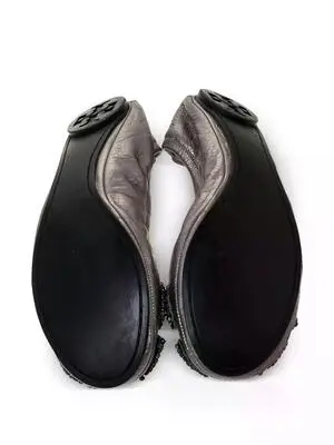 Tory Burch Beaded-bow Ballet Flats