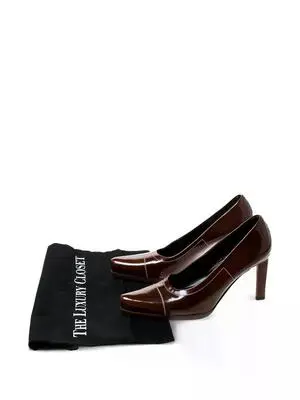 Prada Patent Leather Square Toe Pumps