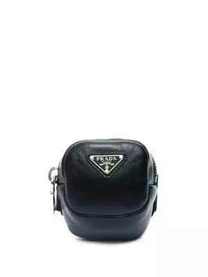 Prada Mini Logo-plaque Pouch