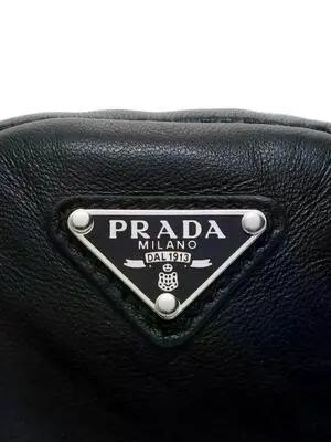 Prada Mini Logo-plaque Pouch