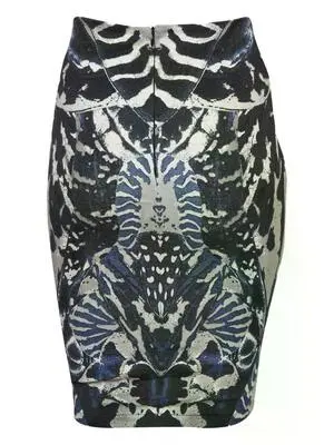 Alexander McQueen Abstract-print Skirt