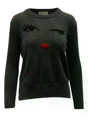 Kate Spade New York Embroidered Face Sweater