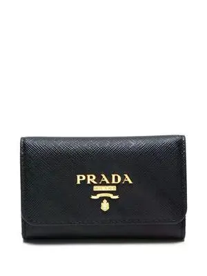 Prada 2020s Saffiano Leather Wallet - Black