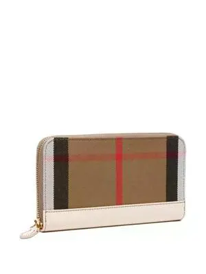 Burberry 2000-2020s Check Zip-around Wallet
