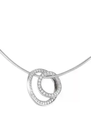 Movado 18k White Gold Diamond Necklace