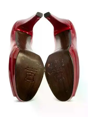 STUART WEITZMAN 130mm Patent Leather Peep-toe Pumps