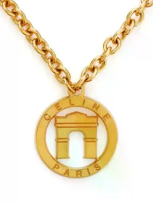 Celine Arc De Triomphe Pendant Necklace
