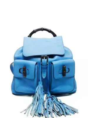 Gucci Bamboo Backpack - Blue