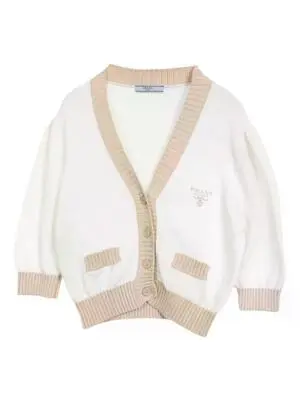 Prada 2010s Ribbed Cotton Cardigan