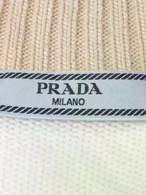 Prada 2010s Ribbed Cotton Cardigan