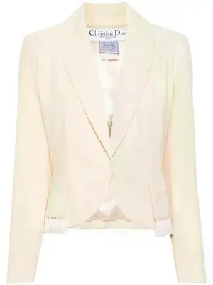 Dior Pre-owned 2000s Tailored Wool Jacket - Neutrals