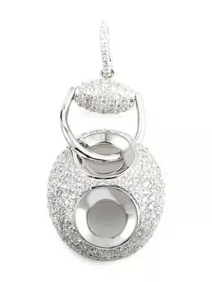 LB EXCLUSIVE 18k White Gold Diamond Pendant - Silver