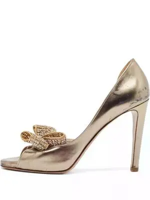 Valentino Garavani 105mm Leather Pumps - Metallic