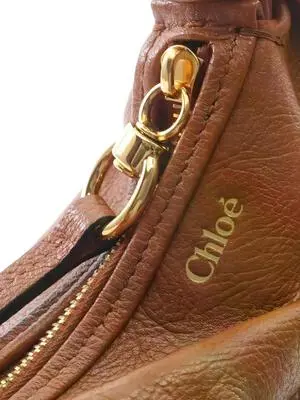 Chloé Small Bracelet Hobo Leather Tote Bag - Brown
