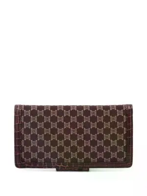 Celine 1990-2000 Macadam-pattern Wallet