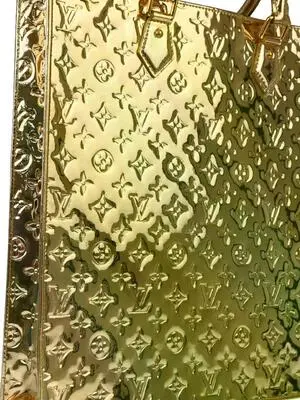 LOUIS VUITTON 2009 Sac Plat Tote Bag - Gold