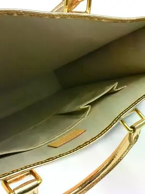 LOUIS VUITTON 2009 Sac Plat Tote Bag - Gold