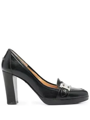 Hermès 2000s 90mm Leather Pumps