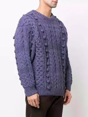 Issey Miyake 1980s Chunky Cable-knit Jumper