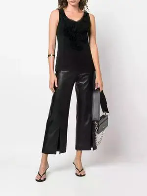 Givenchy 2000s Ruffled-detail Tank Top