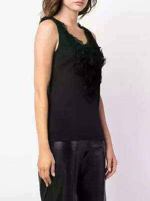 Givenchy 2000s Ruffled-detail Tank Top