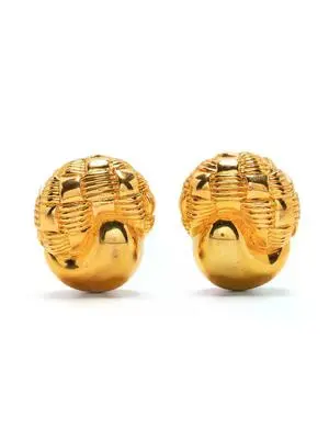 Celine Cornucopia Clip-on Earrings - Gold