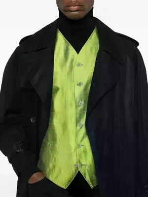 ROMEO GIGLI 1990s Striped Silk Vest