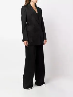 Gianfranco Ferre 1990s Metallic-threading Double-breasted Suit