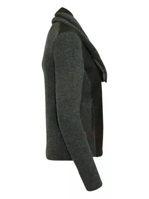 Prada Leather-panel Wool Sweater